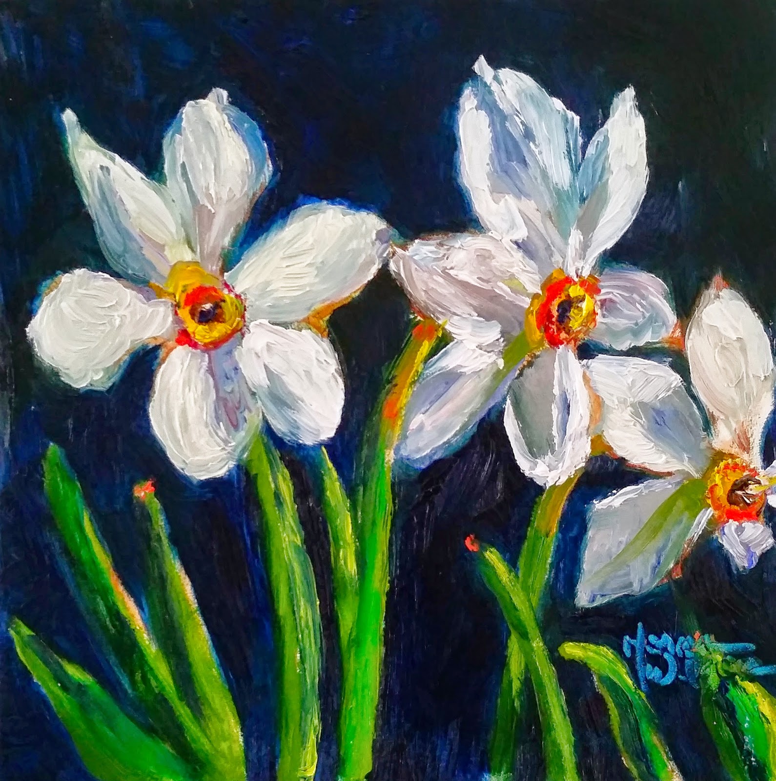 DAILY PAINTERS MARKETPLACE: Norma Wilson Original Oil Floral Gardens ...