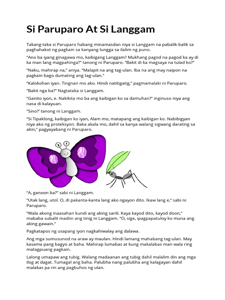 si langgam at si tipaklong - philippin news collections