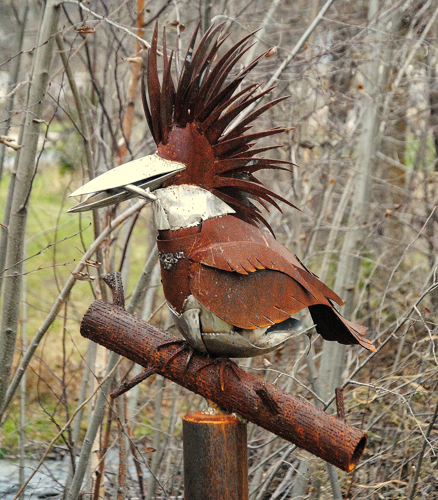 BARRY the BIRDER: Bird Sculpture at new park