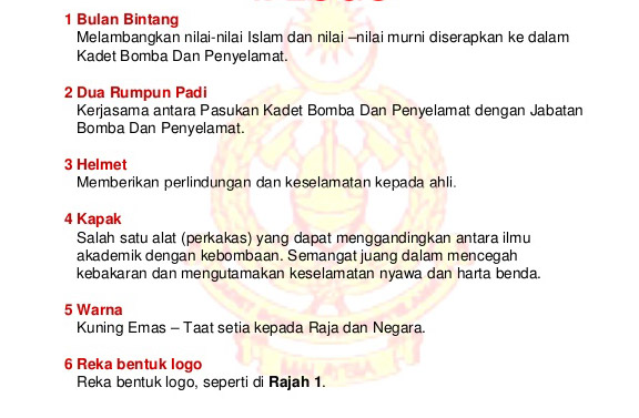 Unit Beruniform: Kadet Bomba Dan Penyelamat: Logo Kadet Bomba Dan ...