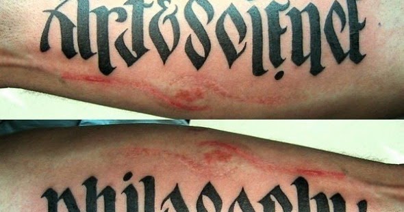 FIRATATTOOart: Çift Tarafli Yazı Dövmeleri