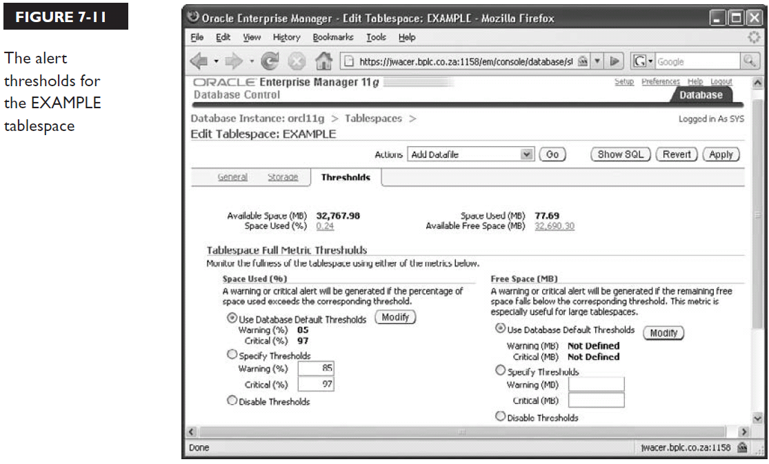 Oracle Certificación Blog 1Z-052: 7.2. CREAR Y ADMINISTRAR TABLESPACES