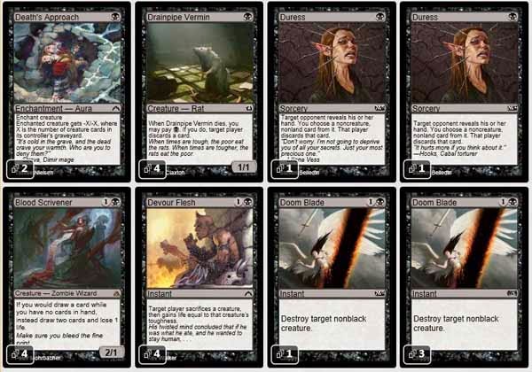 Magic the Gathering Adventures: [Standard] Monoblack Deck