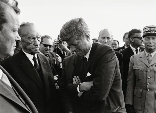 Photo of Kennedy deep in thought - this is the same pose depicted in ...