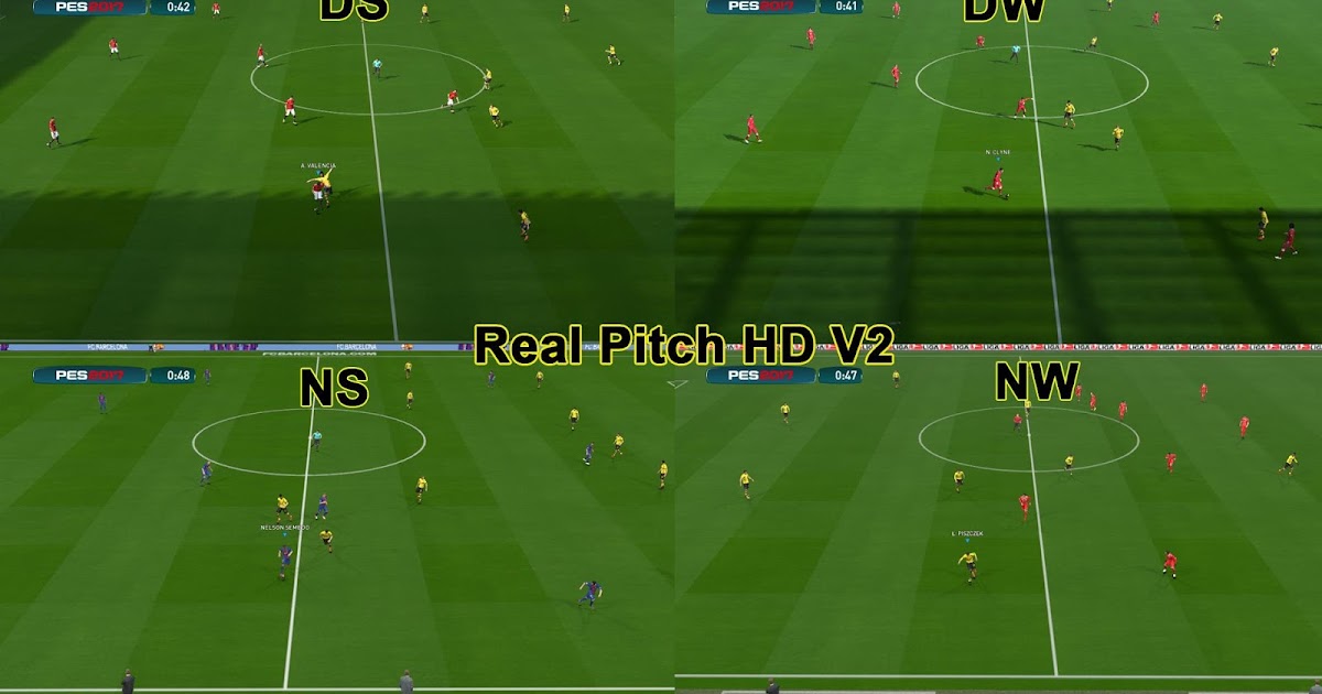 PES 2017 Real Pitch HD dari De_v017 - Patch PES Terbaru