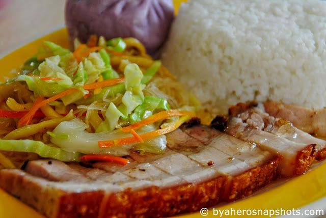 Byahero: Lechon Macau with Miki Bihon and Chinese Steamed Bun