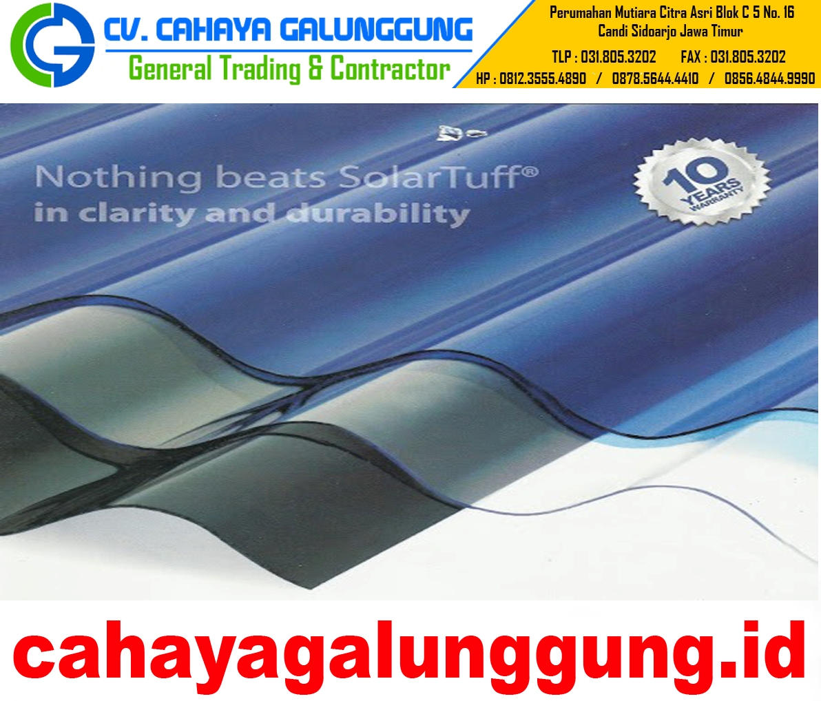 Atap Solartuff - CV CAHAYA GALUNGGUNG