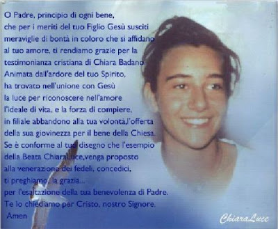 buonenotizienews: Beata Chiara Luce Badano Un capolavoro di Dio