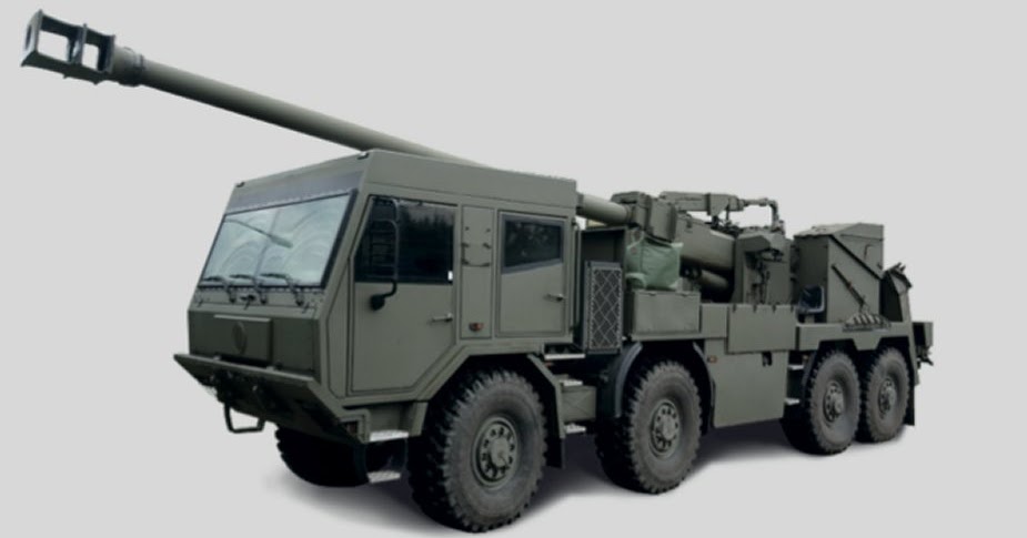 Excalibur Army unveils 155 mm TMG EVA 8x8 self-propelled howitzer