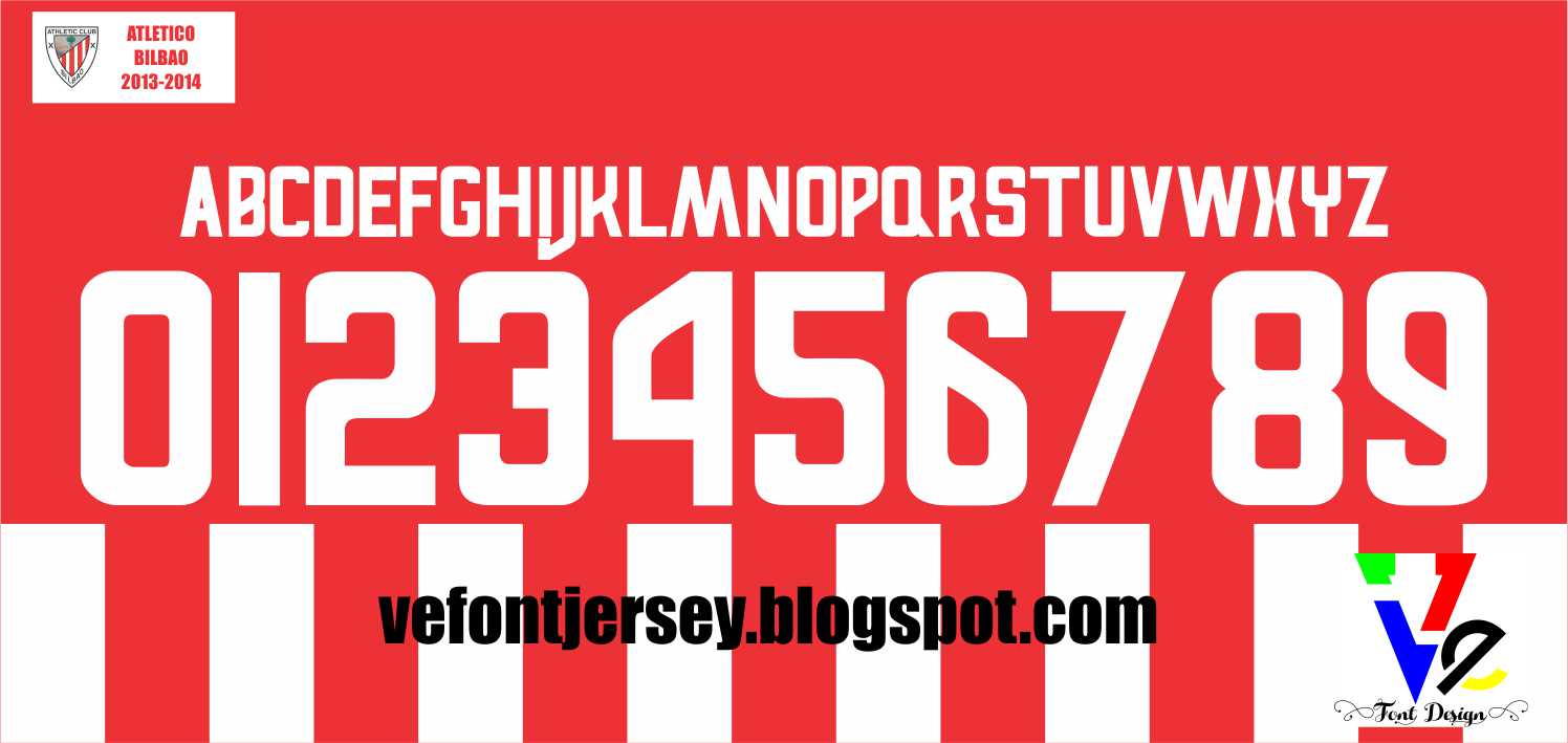 FONT ATLETICO BILBAO 2013-2014 ~ font football and design