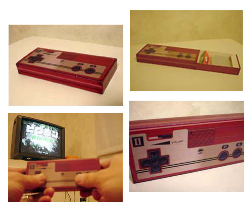 Family Computer Player 2 Controller Papercraft Box | Paperized Crafts