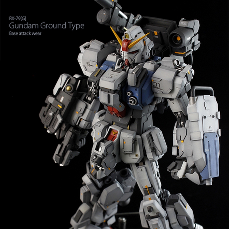 Custom Build: MG 1/100 Ground Type Gundam "Base Attack Warfare Equipment"