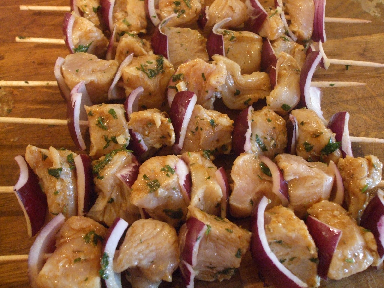 Lola and Finn's mum: Al Fresco food: Spanish kebabs with patatas bravas