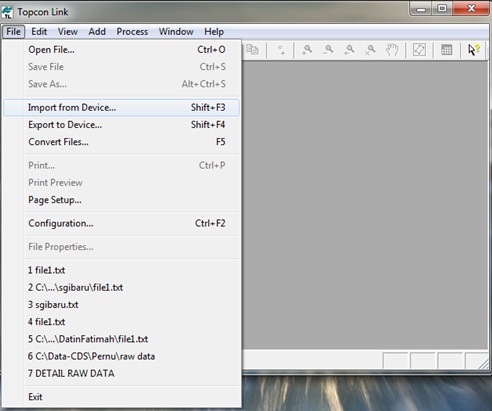 Tutorial: TRANSFER DATA USING TOPCON LINK V8.