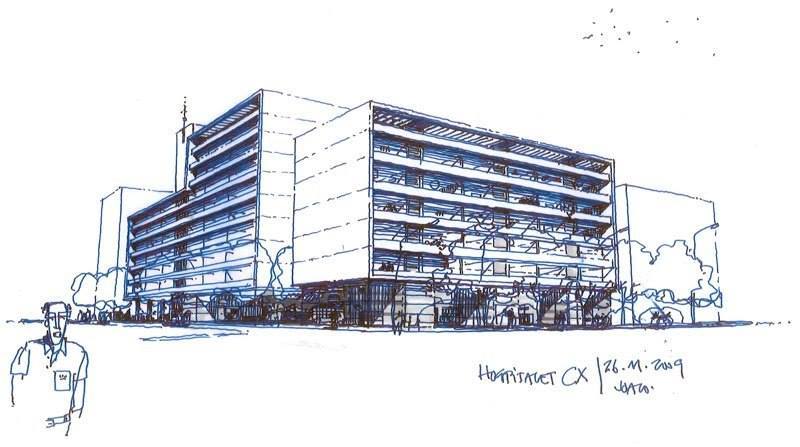 20 Contoh Gambar Sketsa Bangunan Arsitektur - Jurnal Arsitektur