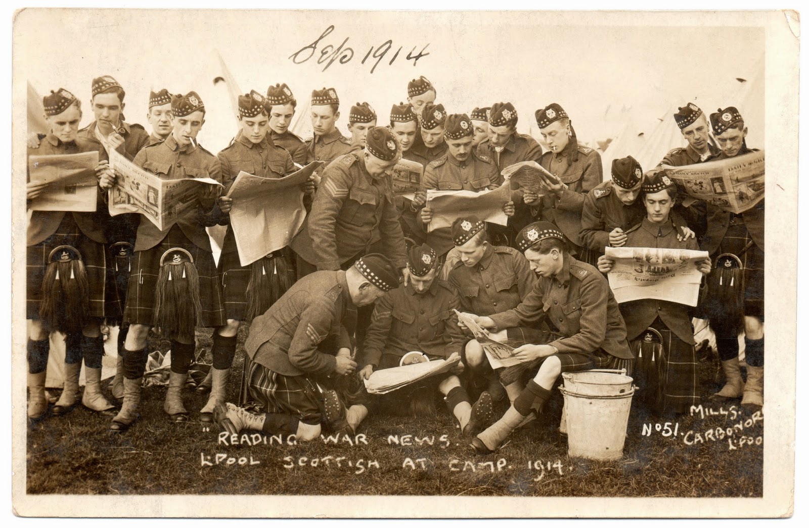 Great War Postcards: Liverpool Scottish