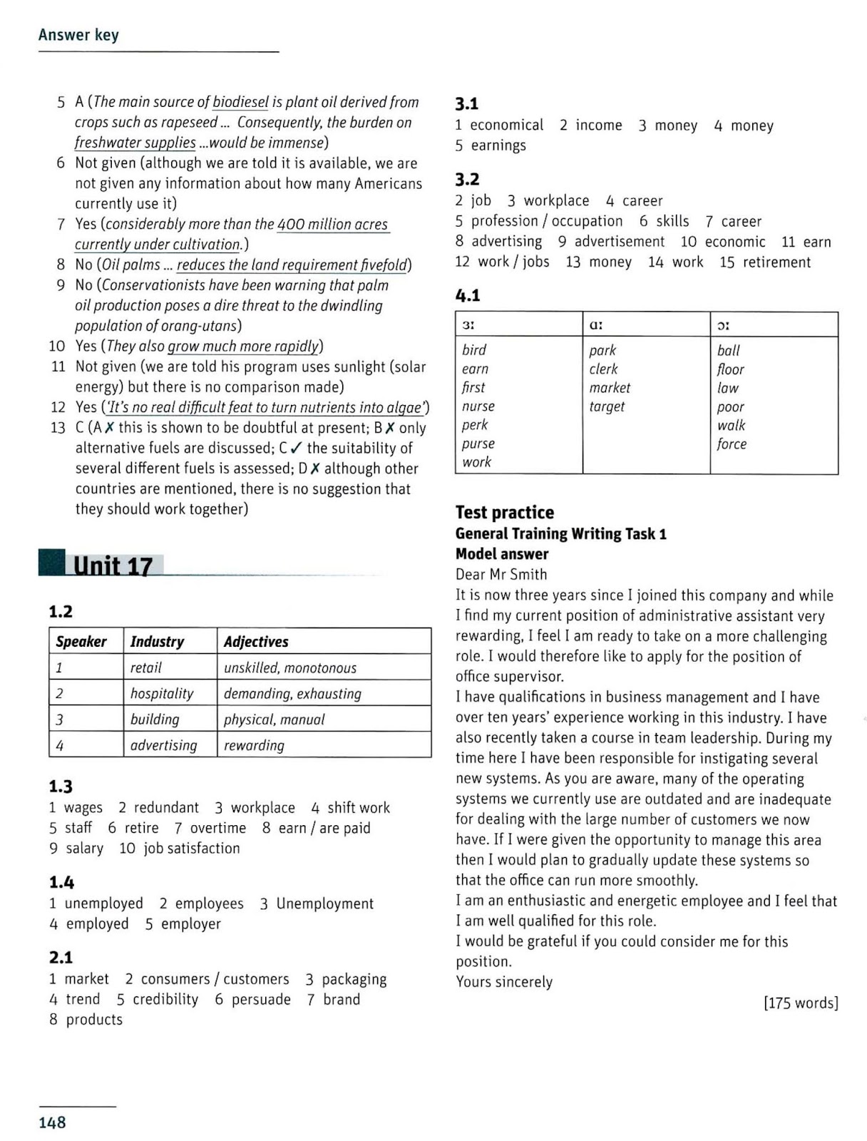 Answer key - Cambridge Vocabulary For IELTS