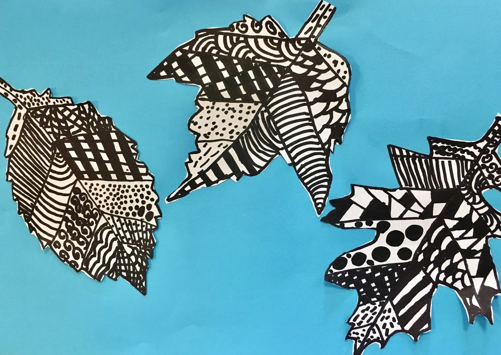 Art with Mrs Baker: Zentangle Autumn Leaves