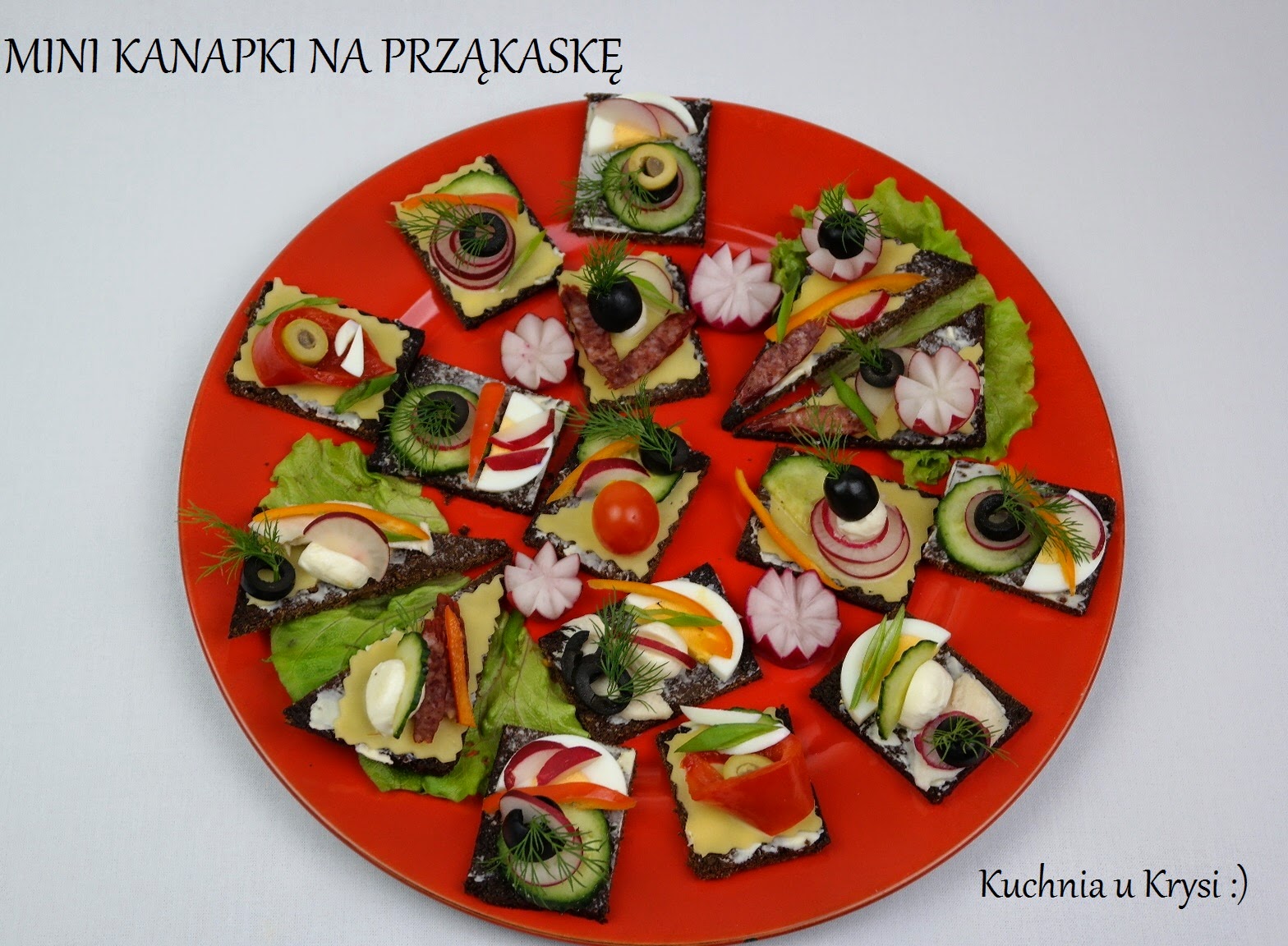 Kuchnia u Krysi : Mini kanapki na przekąskę