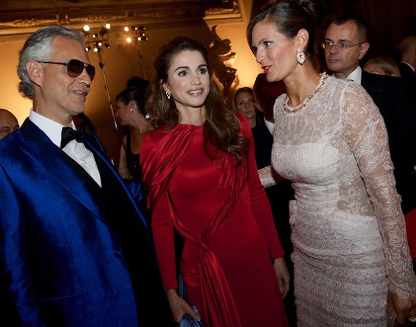Queen Rania Receives Andrea Bocelli Humanitarian Award