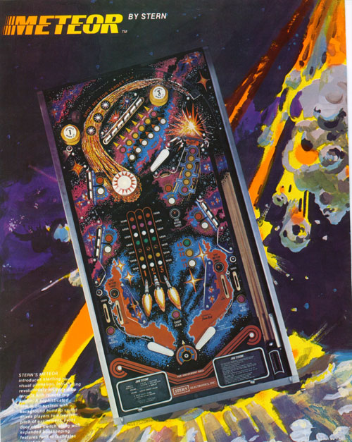 space1970: METEOR (1979) Pinball Machine