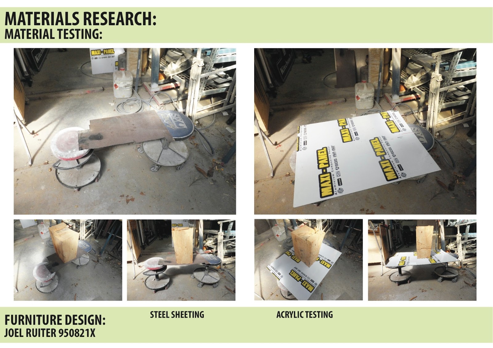 Joel Ruiter Furniture design: Materials Research Part B