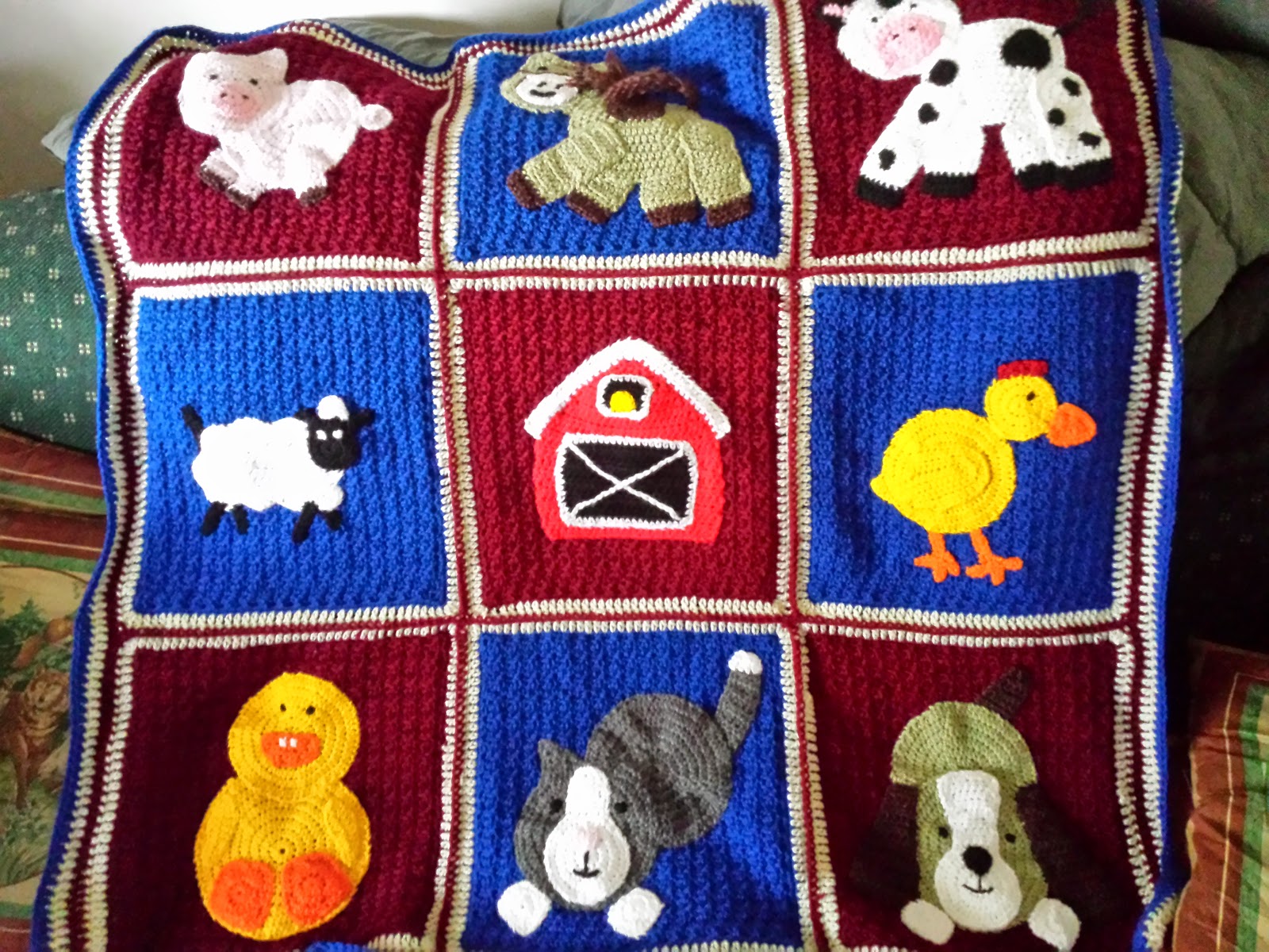 Blooming Lovely: Finished Item! Crochet - Farm Blanket