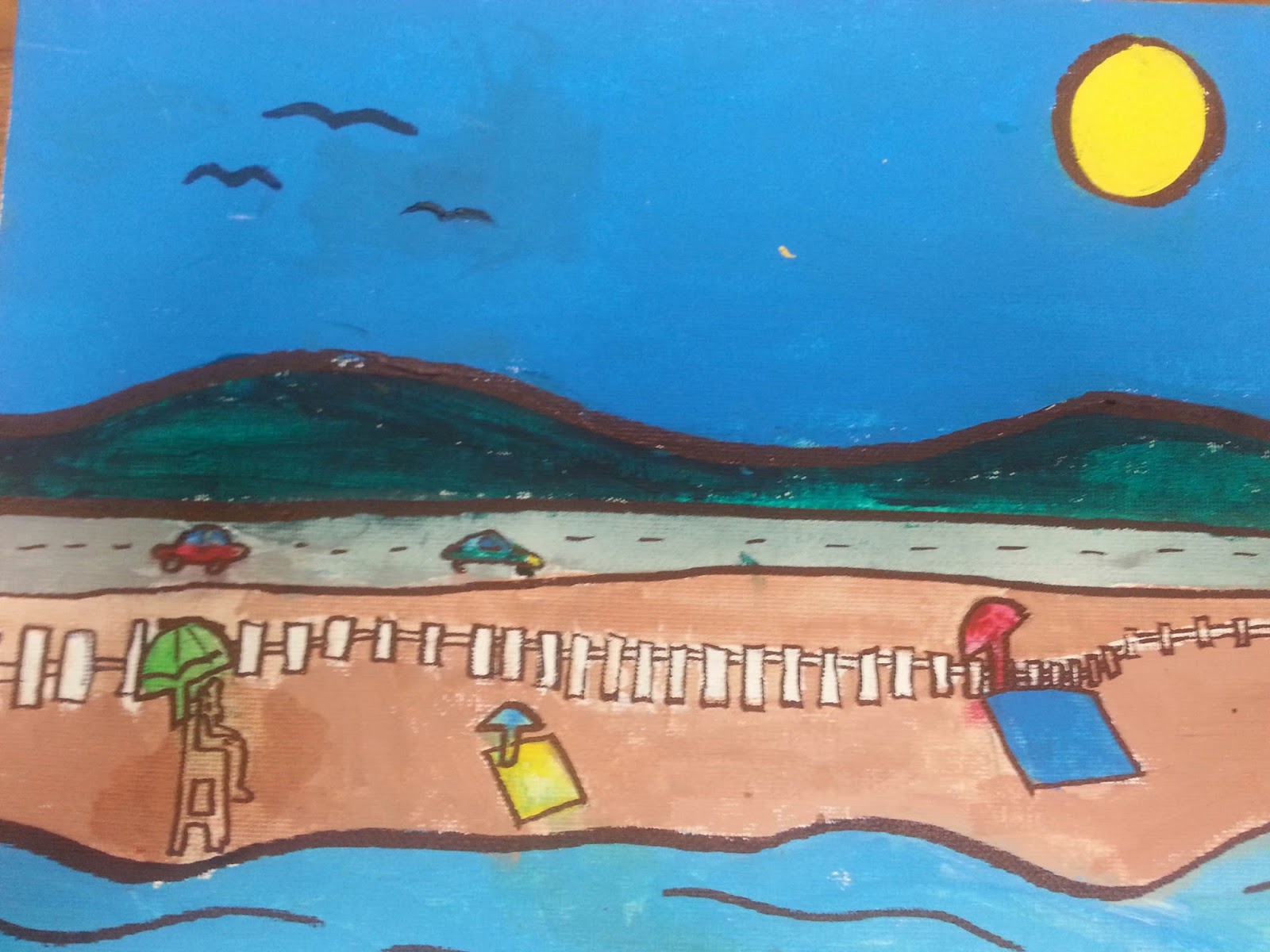 Tales from the Traveling Art Teacher!: Landscapes with 5th Grade ...