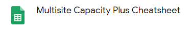Multisite Capacity Plus Cheat Sheet (Updated) - DJ0WH