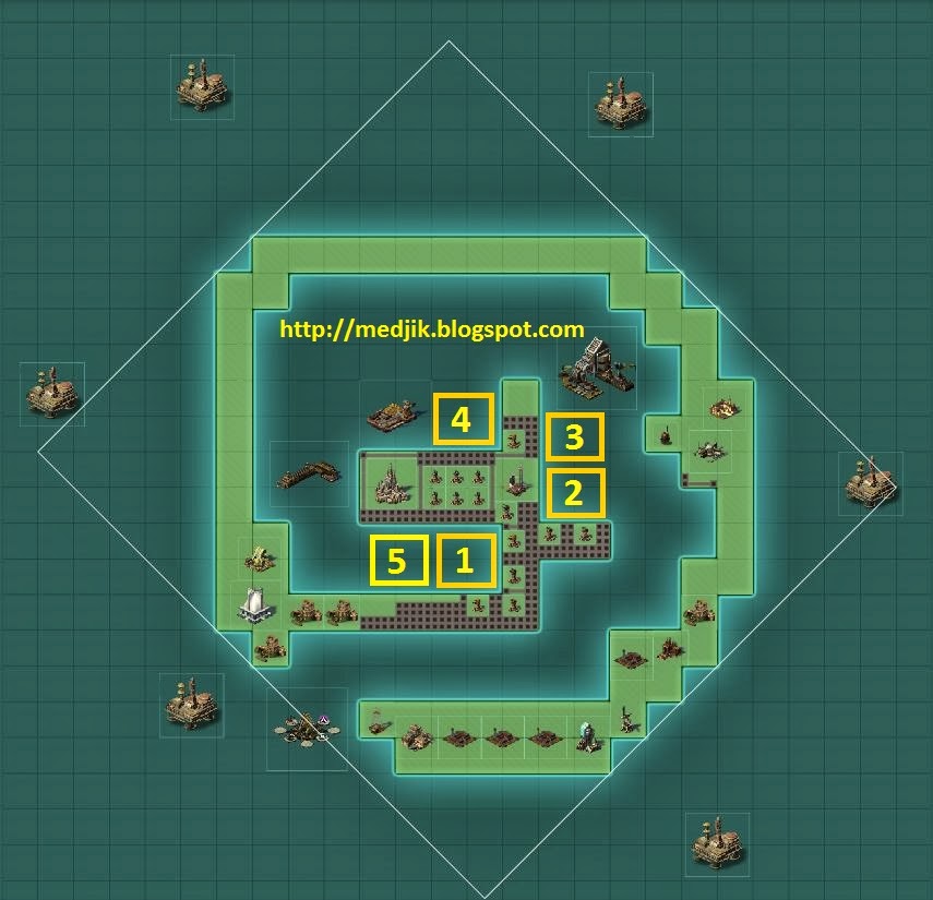 Medjik Battle Pirates Tips: Base Layout