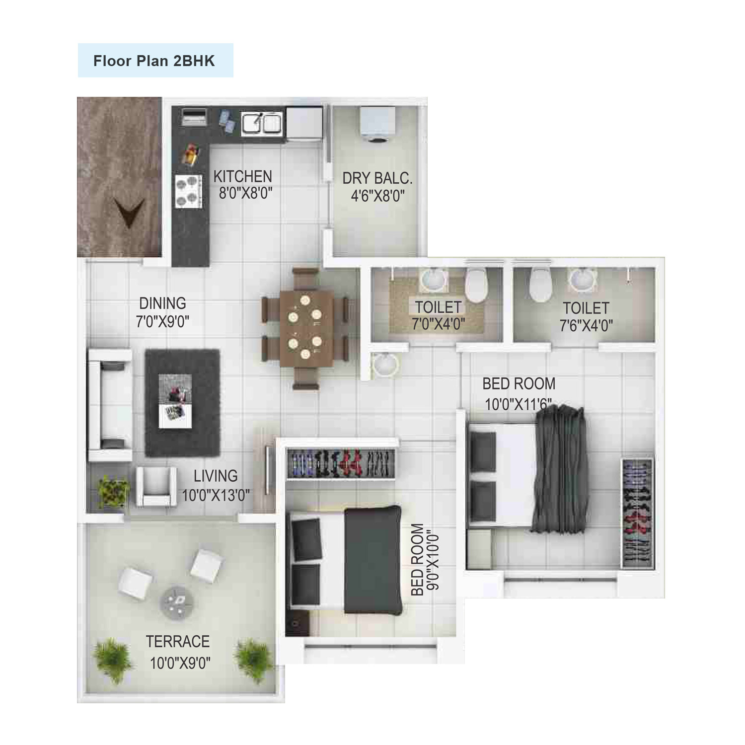 2 BHK Flats For Sale In Pune: 2 Bedroom Flats For Sale In South Pune