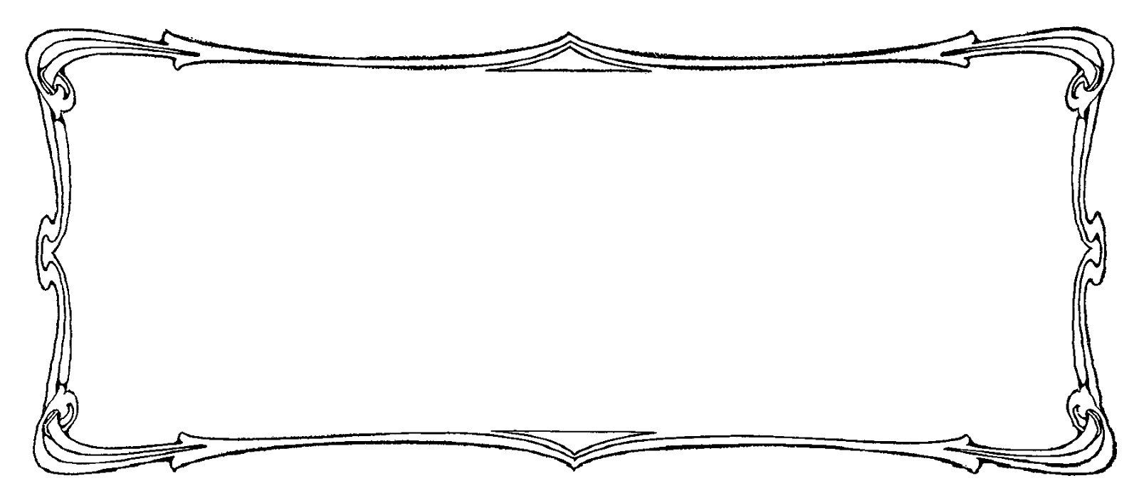 Digital Stamp Design: Free Digital Frame Border Clip Art Vintage Art ...