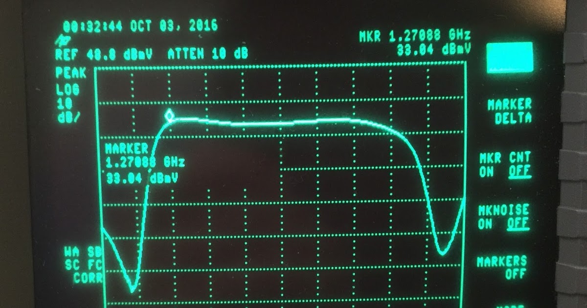 DVB-T TX Filter: 23 cm filter using 70 cm duplexer
