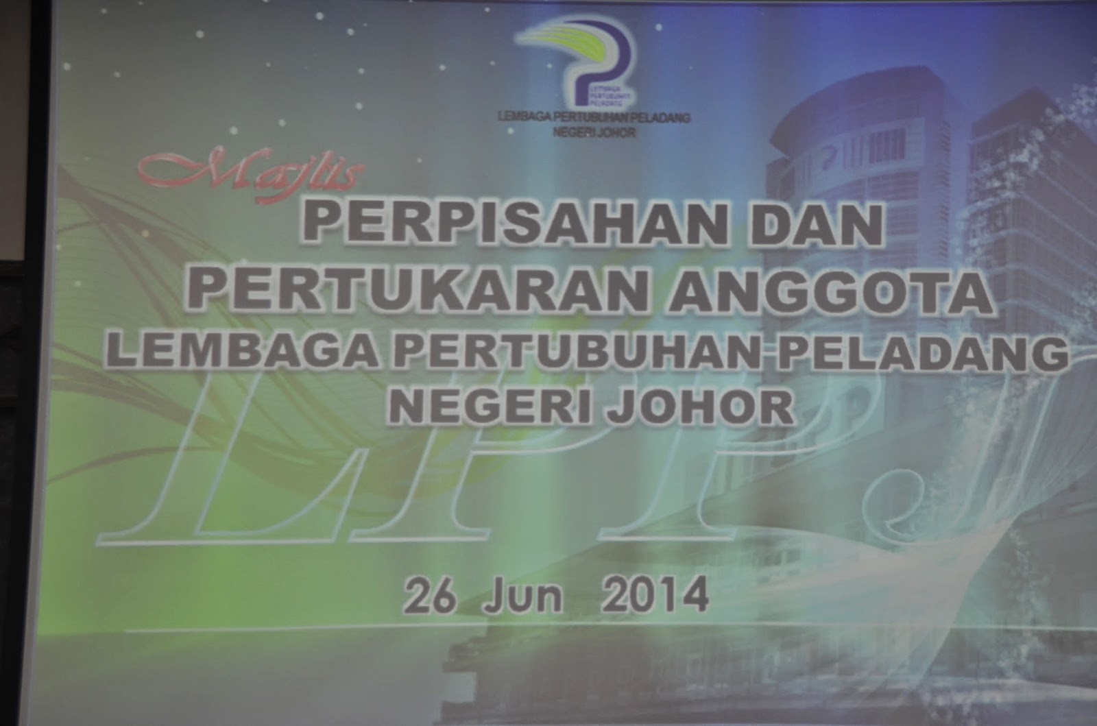 PELADANG JOHOR: MAJLIS PERPISAHAN DAN PERTUKARAN ANGGOTA