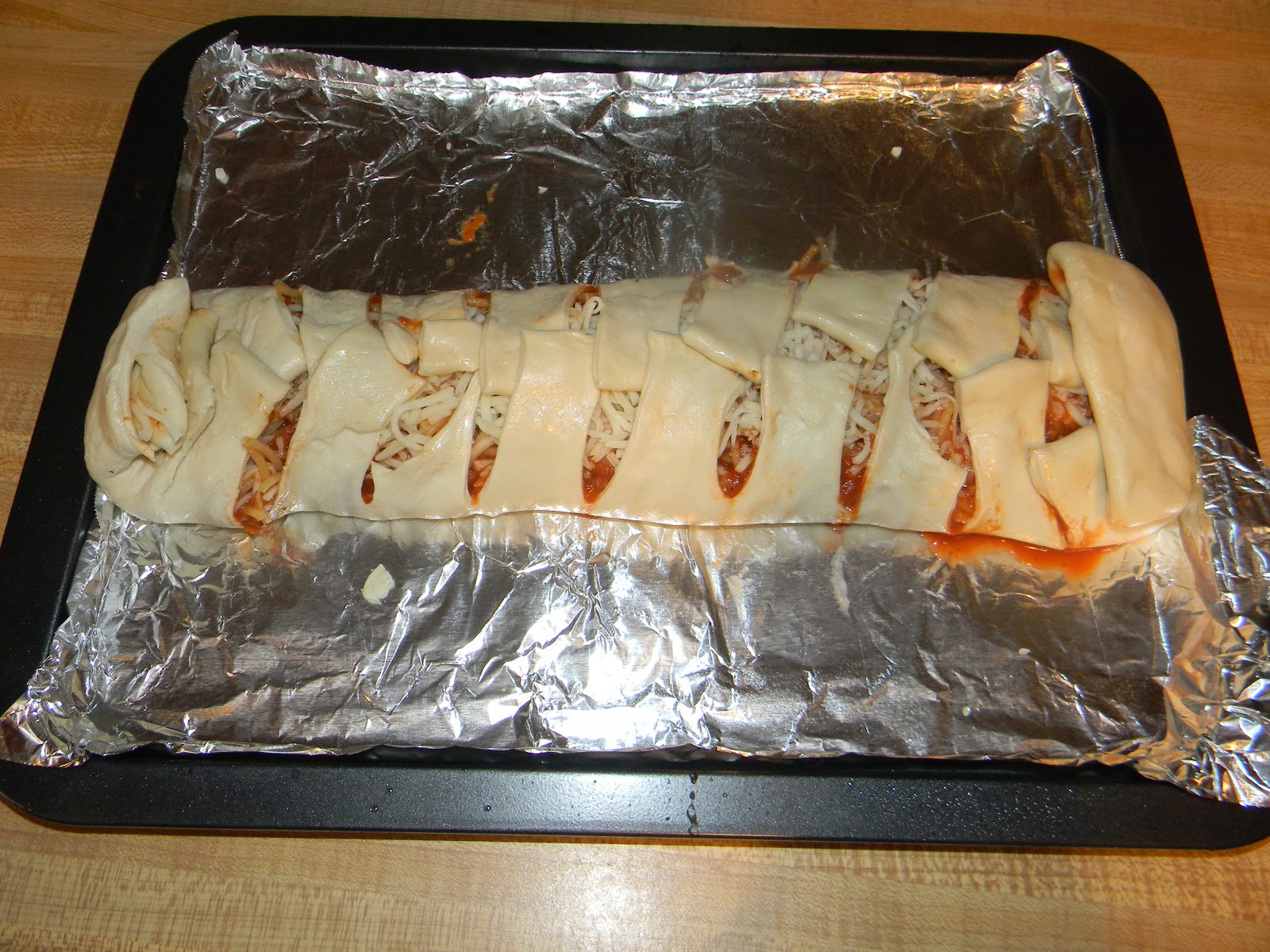 Growing to Four: Baked Spaghetti Bread