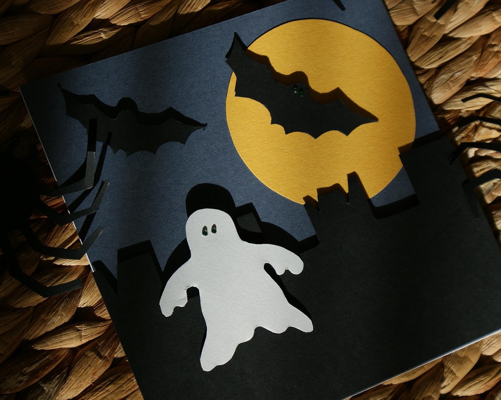 Craft Magic: Handmade Halloween Cards - Ghost, Castle Ruin, Bats and ...