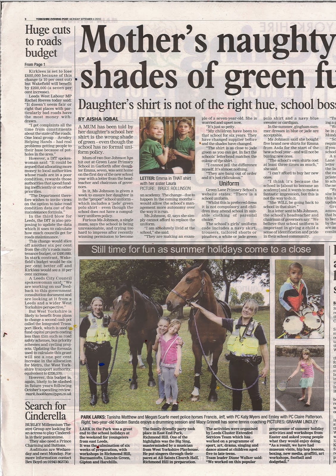 Alice Wotton A2 Newspaper: June 2013