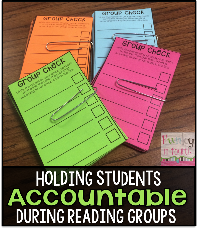 Funky in Fourth: Holding Students Accountable During Reading Groups