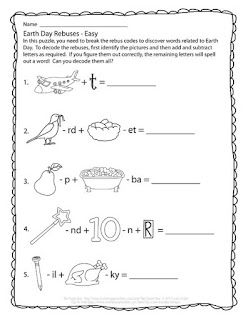 The Puzzle Den: Free Earth Day Rebuses