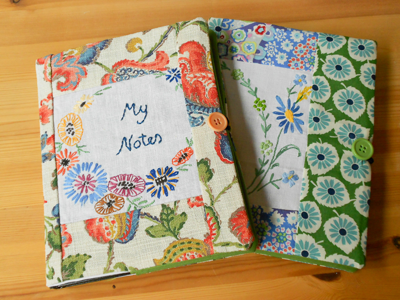 Vintage linen notebook covers • Jo Avery - the Blog