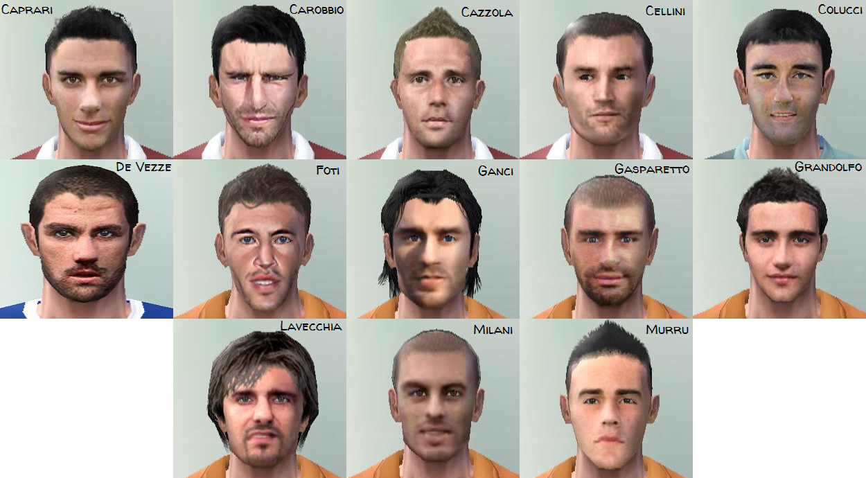 Faces PES 6: Italy Facepacks