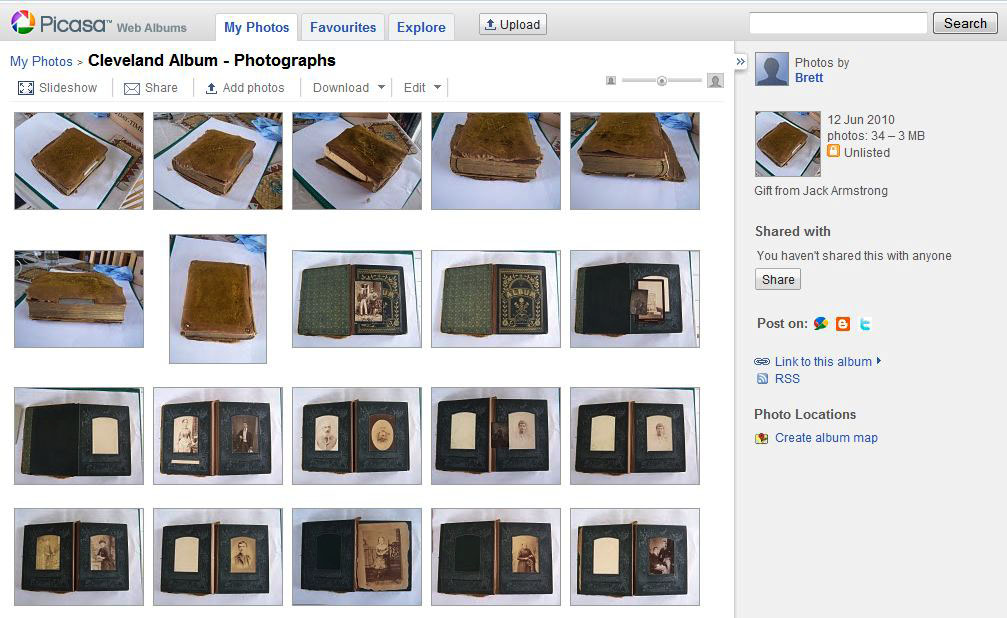 Photo-Sleuth: Researching a photo album: (1) A digital photographic and ...