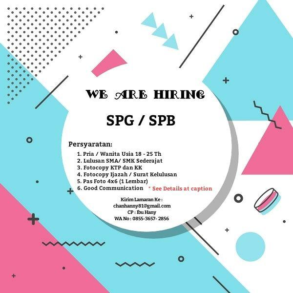 Lowongan Kerja SPG SPB Bandung Oktober 2018 | Lowongan kerja Bandung ...