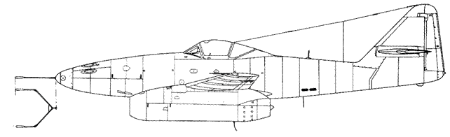 Luftwaffe Lovers: Set of 52 drawings of Messerschmitt Me262 Swalbe
