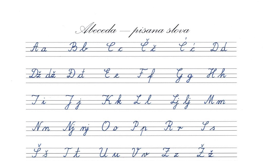 Zlatna djeca: "Podsjetnik za pisana slova"