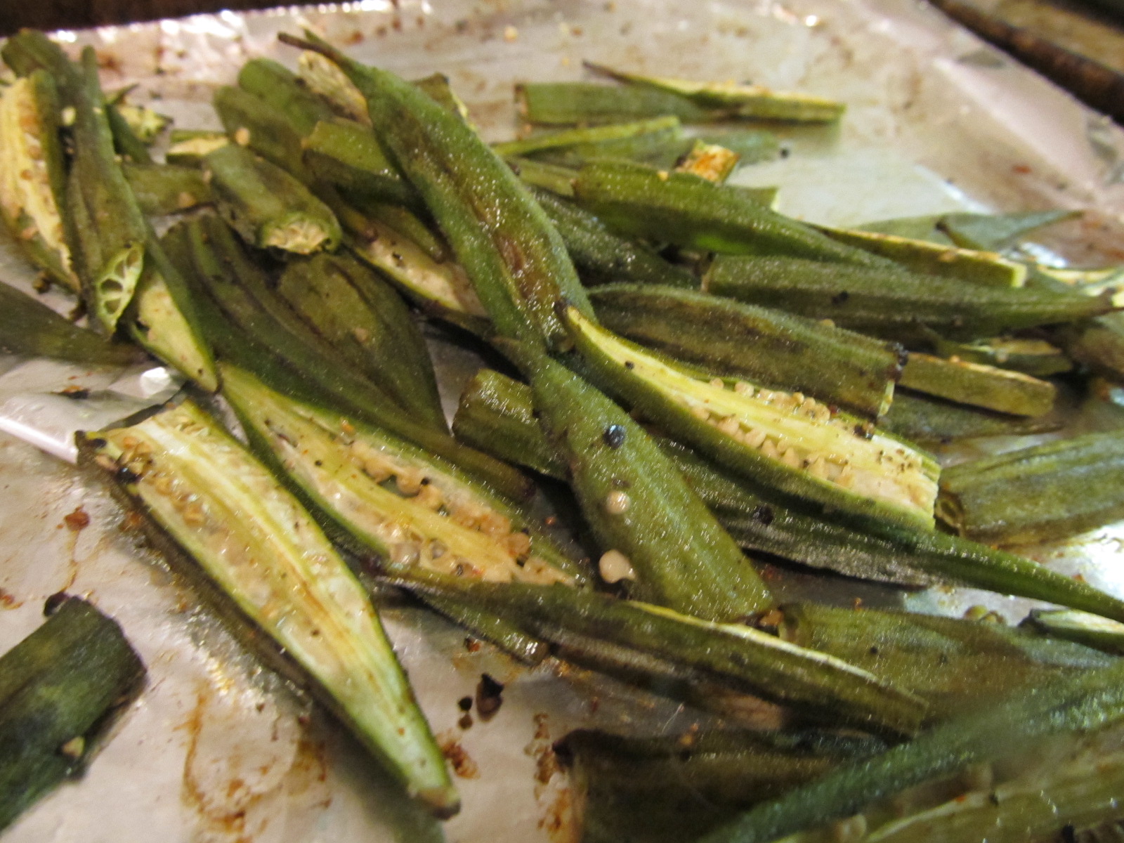 Literal Cooking: Roasted Okra