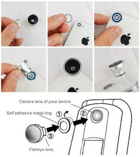 Patuoxun Camera Lens Kit for iPhone 4G 4S iPad Mobile Phones (Fish Eye ...