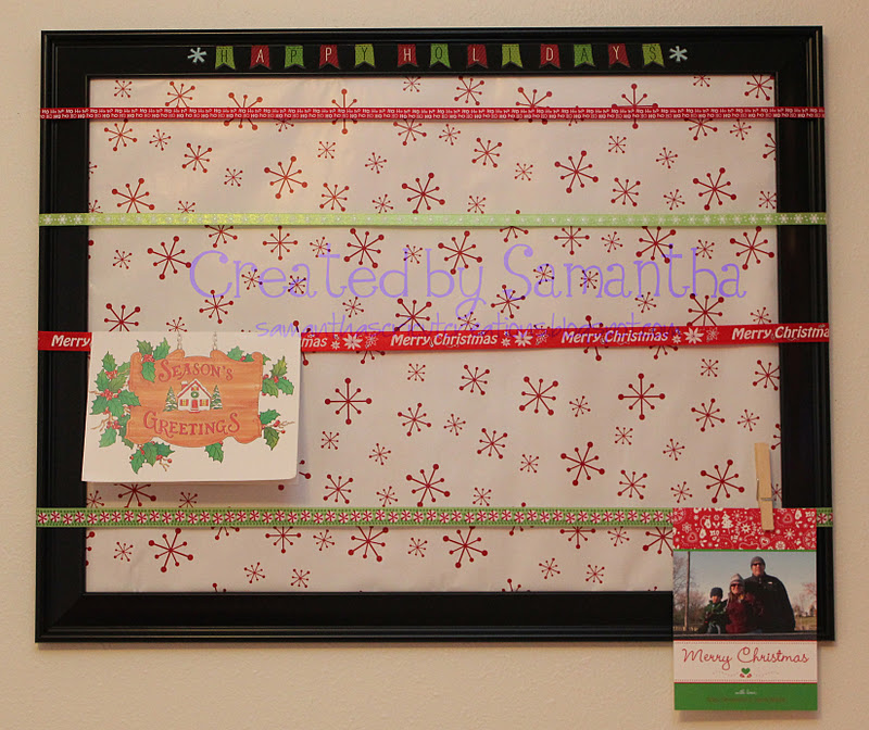 Samantha's Cricut Creations: Christmas Card Display Frame