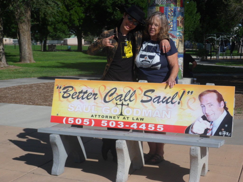 Marc Valdez Weblog: "Better Call Saul" Bench and Pillars of the Community