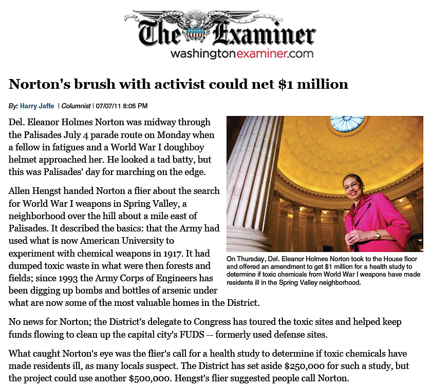 Weapons of Mass Destruction in DC: Norton Seeks $1 Million to Study ...